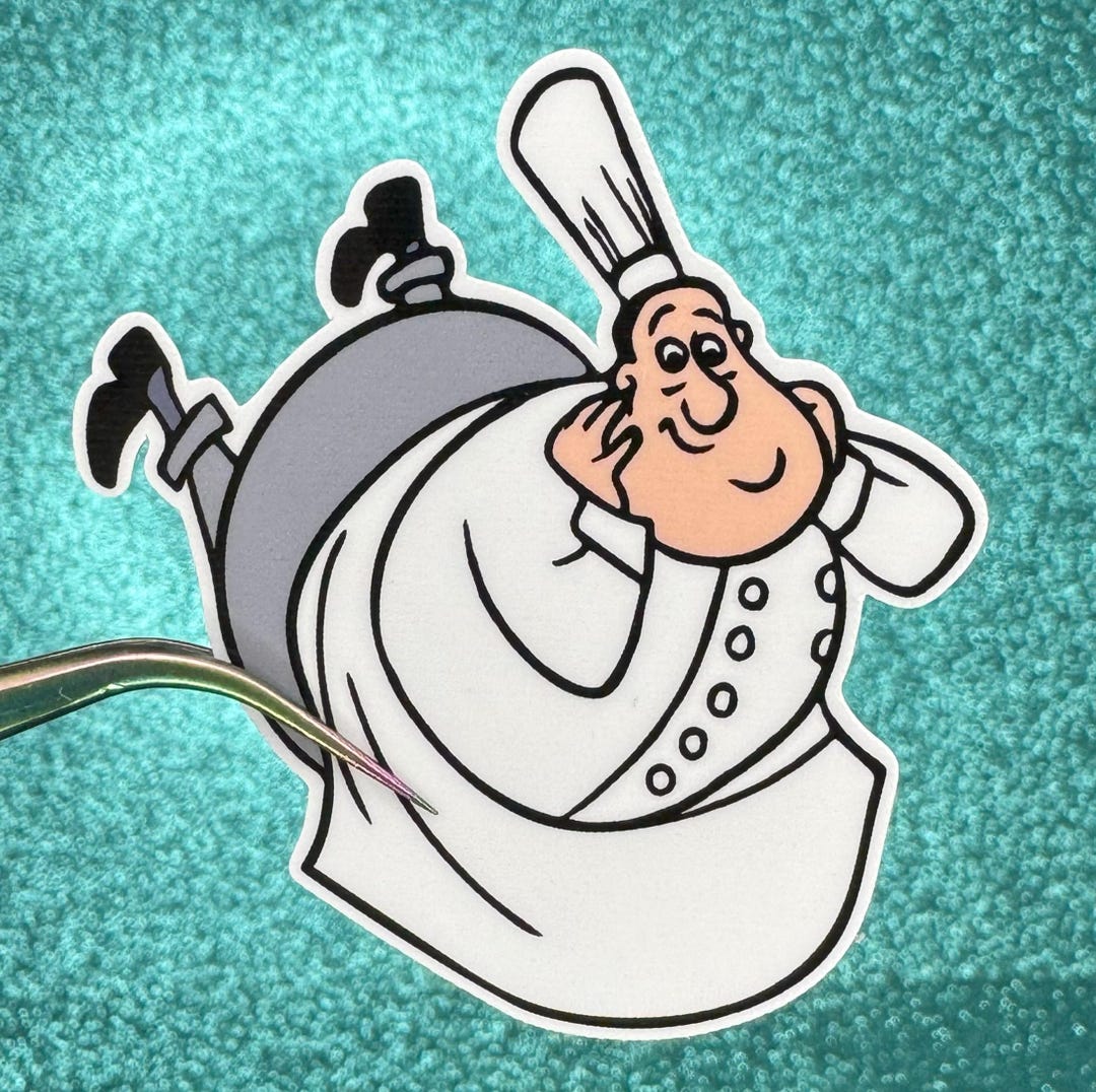 Chef Gusteau Sticker | Ratatouille | Waterproof Vinyl Sticker - Etsy