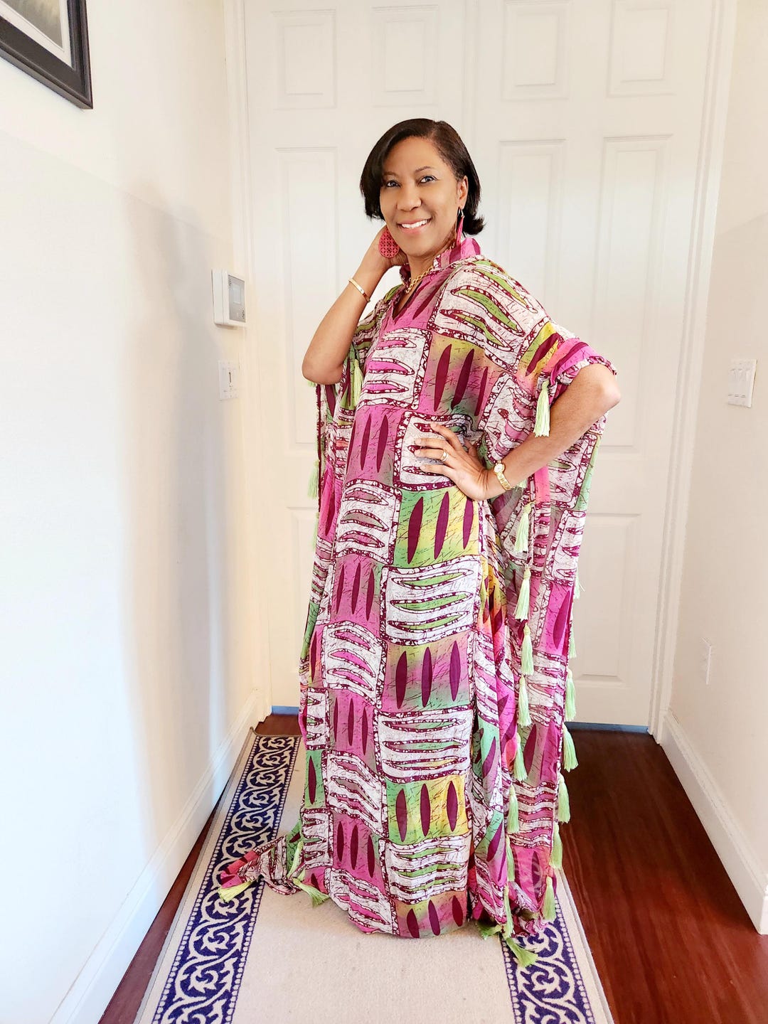 Tammy Elegant African Boubou/kaftan Gown/ Quality See-through Chiffon ...