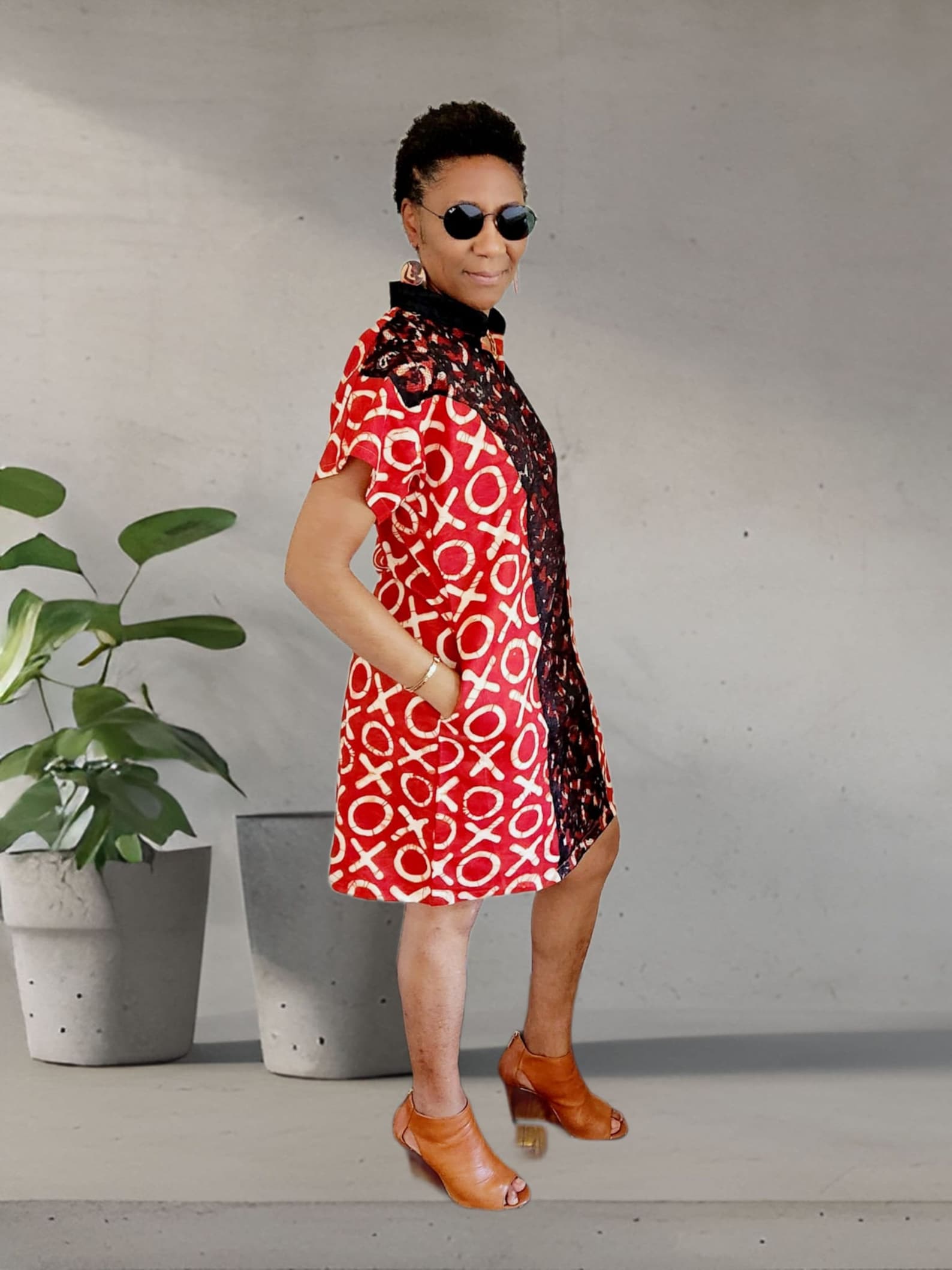 Kimee Lovely African Dress /gown/ 100% Ankara Wax Cotton/ in S, M, L ...