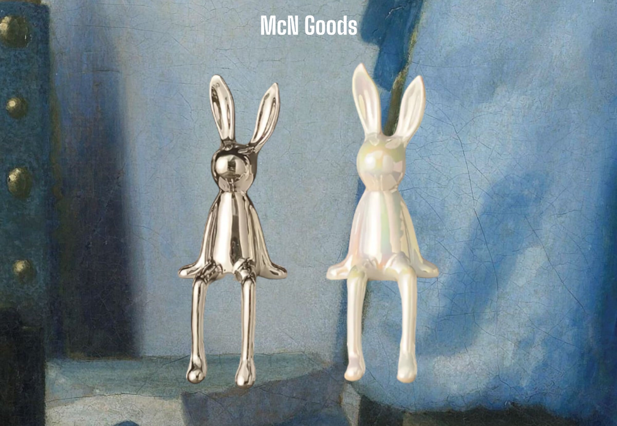 Ceramic Rabbit Ornament, Luxury Home Décor, Animal Statue, Home Art ...