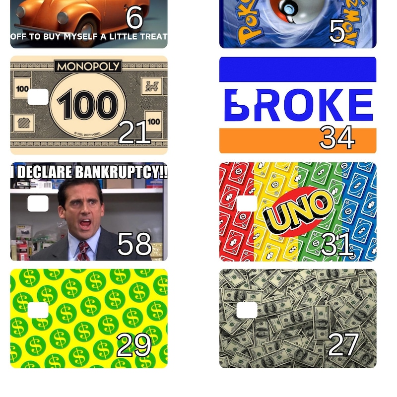 Custom Credit Card Skins - Etsy