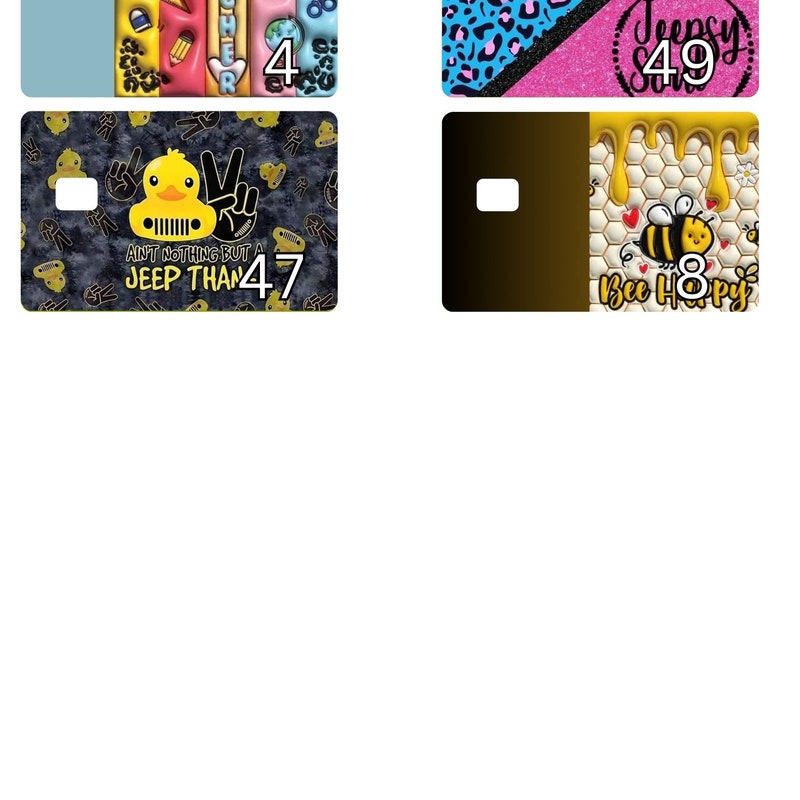 Card Stickers - Etsy