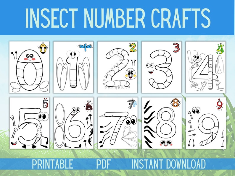 Insect Numbers Printable Kids Projects: Endless Fun and Learning for ...