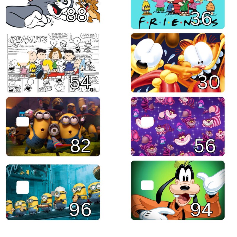 Anime Bank Card Stickers - Etsy