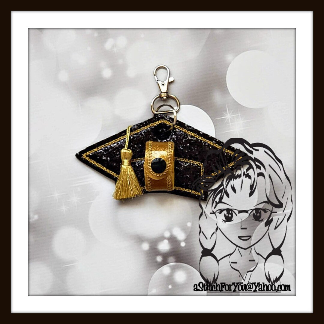 Grad GRADUATION Holder ~ Bow Hat Headband Carrier Holder ~ in the Hoop ...