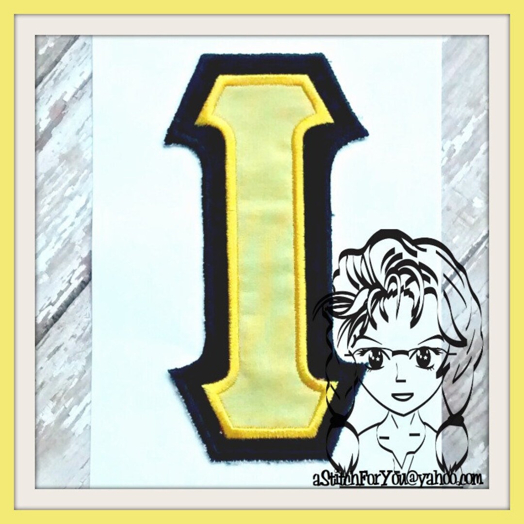IOTA Greek Letters Sorority Double Applique School College ~ Instant ...