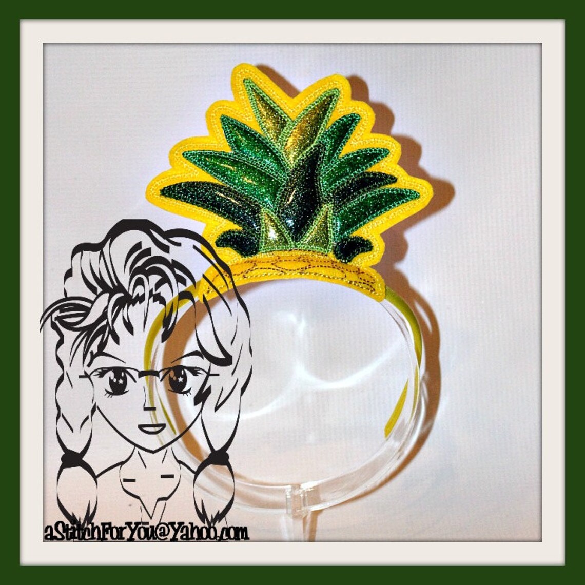 Pineapple TOP Princess Crown ~ in the Hoop ~ Instant Download Design by ...