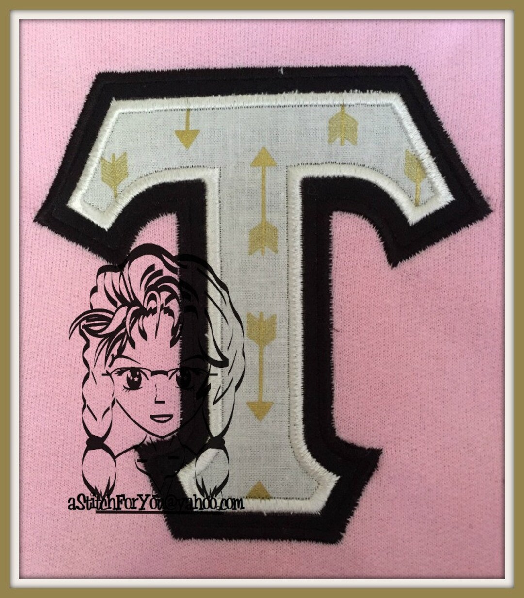 TAU Greek Letter Double Applique School College ~ in the Hoop ~ Instant ...