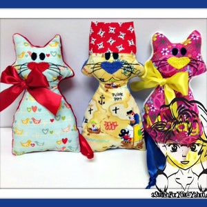 CAT Kitten 3d Plush Softie Stuffed Toy ~ in the Hoop ~ Instant Download ...