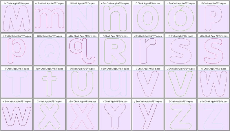 ABC Alphabet 26 Upper & 26 Lower Case Chalk Fabric Learning - Etsy