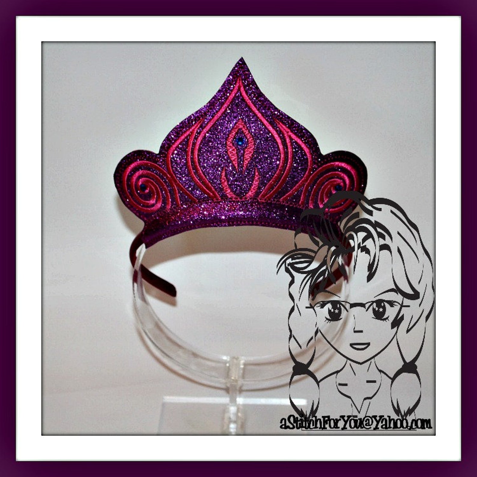 Pretty Princess Crown Costume or Dress up Birthday Party in the Hoop ...