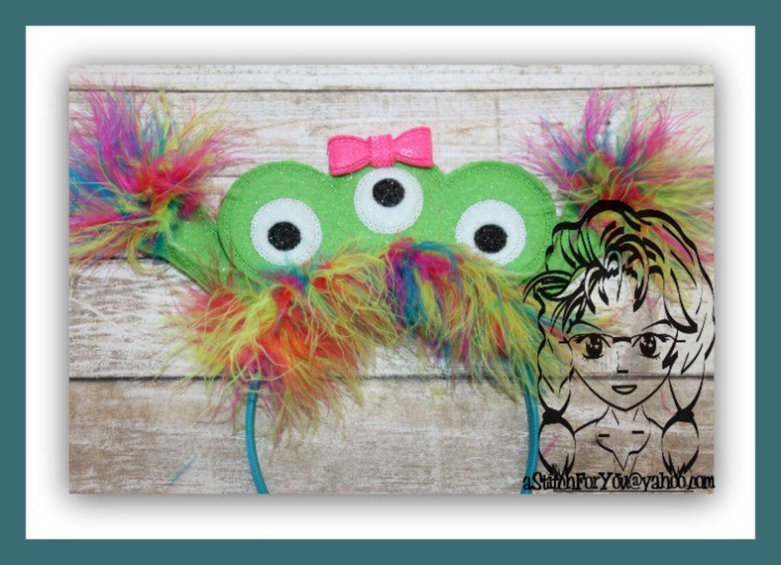 ALIEN Eyes & Antenna 5 Piece in the Hoop Instant - Etsy