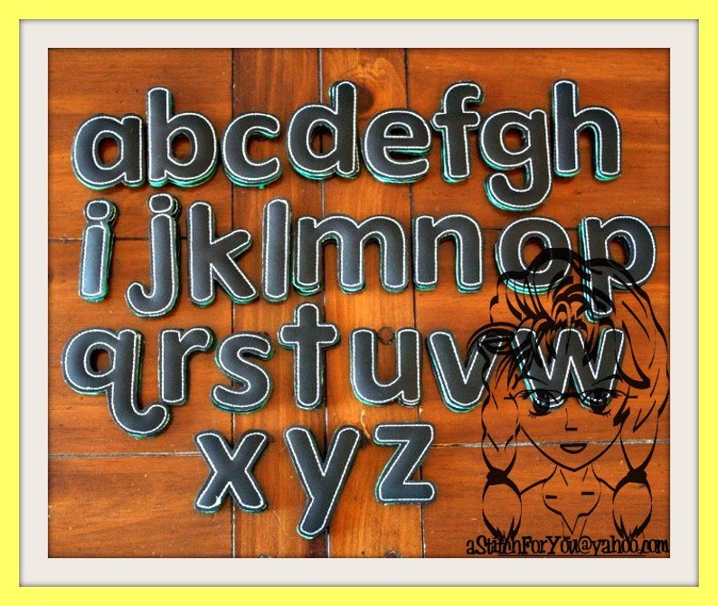 ABC Alphabet 26 Upper & 26 Lower Case Chalk Fabric Learning | Etsy