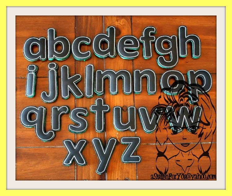 ABC Alphabet 26 Upper & 26 Lower Case Chalk Fabric Learning | Etsy