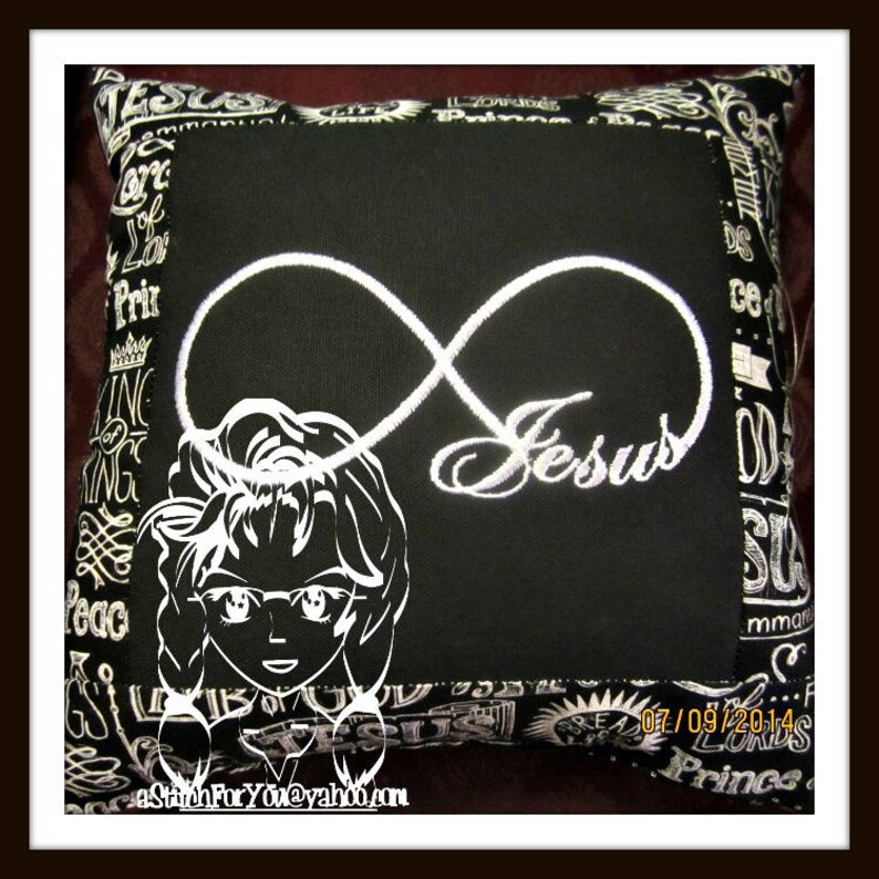 JESUS INFINITY - Bible Religious Love Gift 4 a Wedding Pillow ~ Instant ...