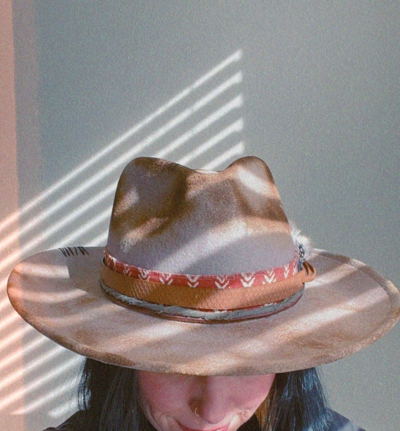 Distressed Western Hat - Etsy