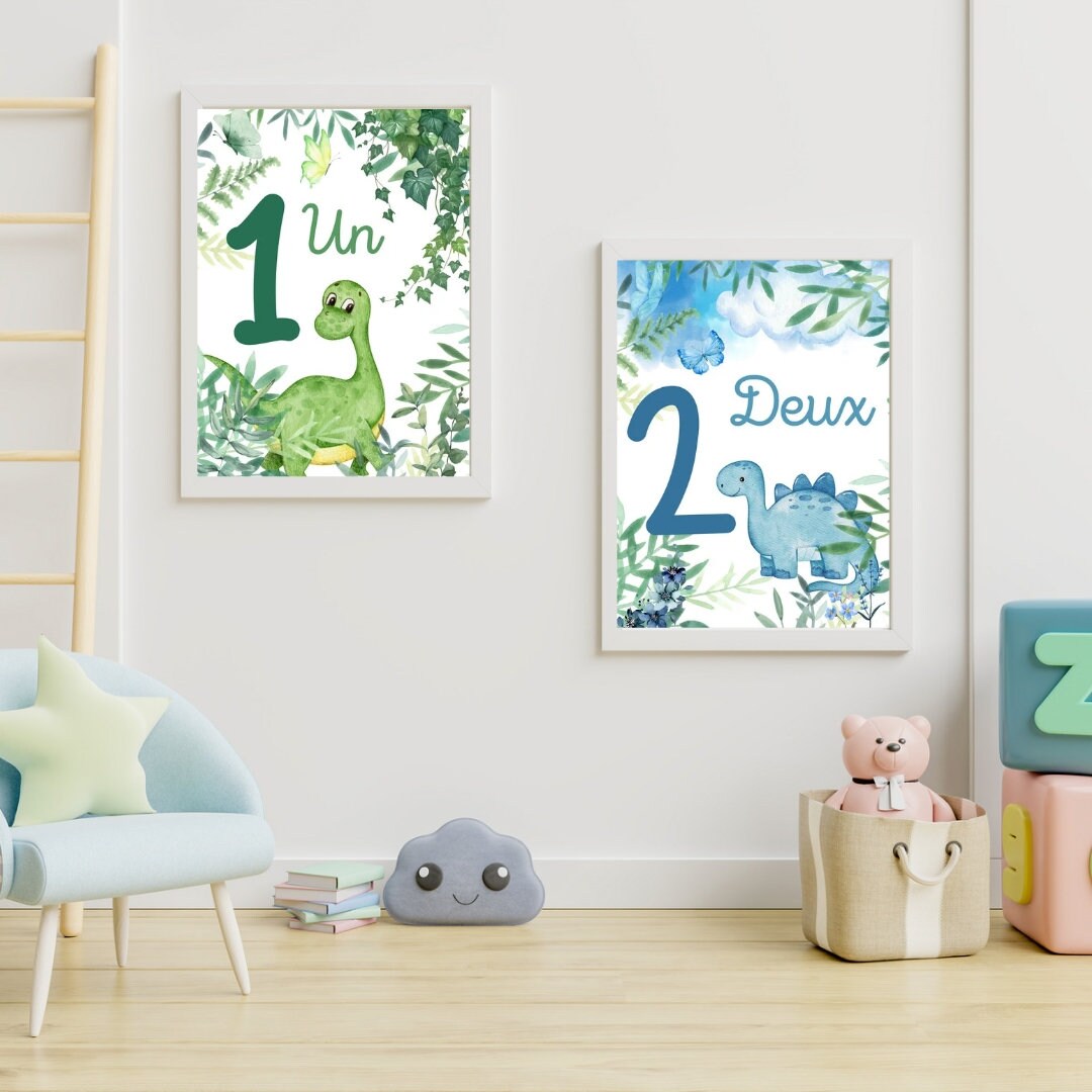 Dinosaur Numbers 1 to 10 - Etsy