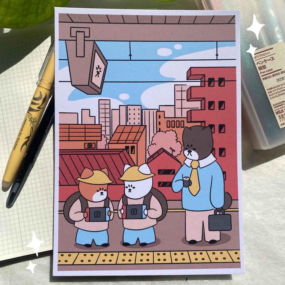 Cute Angry Shiba Inu A5 Illustrative Art Print | Angry Shiba Shop - Etsy