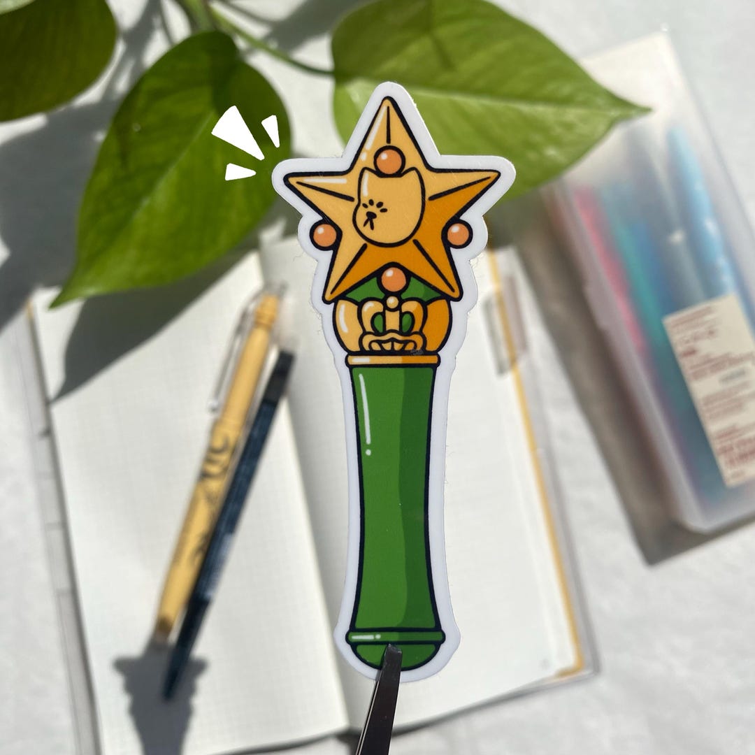 Cute Sailor Jupiter Power Stick Sailor Moon Inspired Laminated Glossy ...