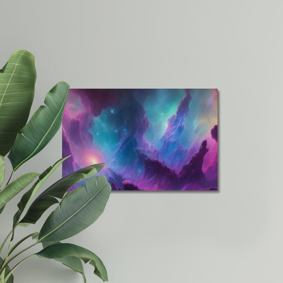 Galaxy Stardust Wall Art | Galaxy Vision 2 - Wall Art for Gamer/bedroom ...