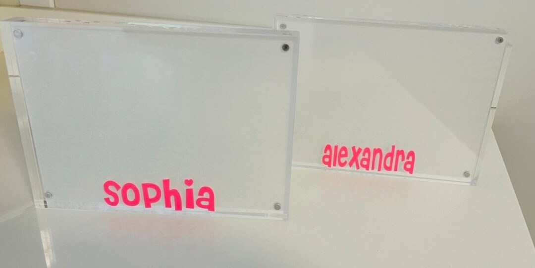 Custom, Personalized Lucite Frames - Etsy