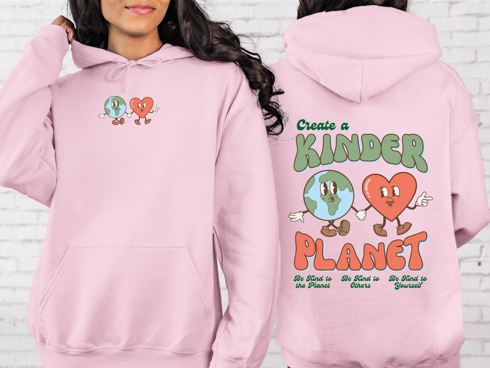 Create a Kinder Planet Hoodie, Trendy Hoodie, Aesthetic Hoodie, Perfect ...