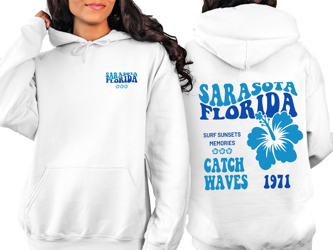 Sarasota Florida Hoodie , Beach Sweatshirt, Summer Vacation, Trendy ...