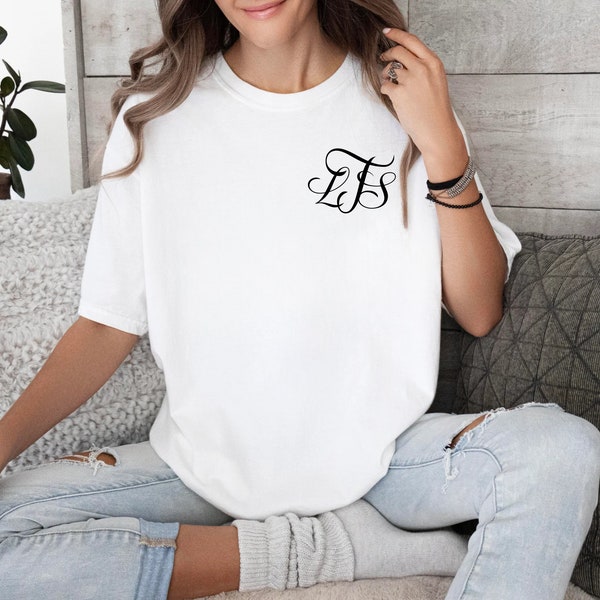 Monogram Tshirt - Etsy