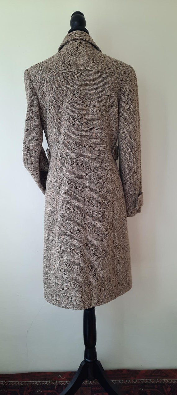 Vintage 1990s Olsen Fall Car Coat Designer Cream an… - Gem