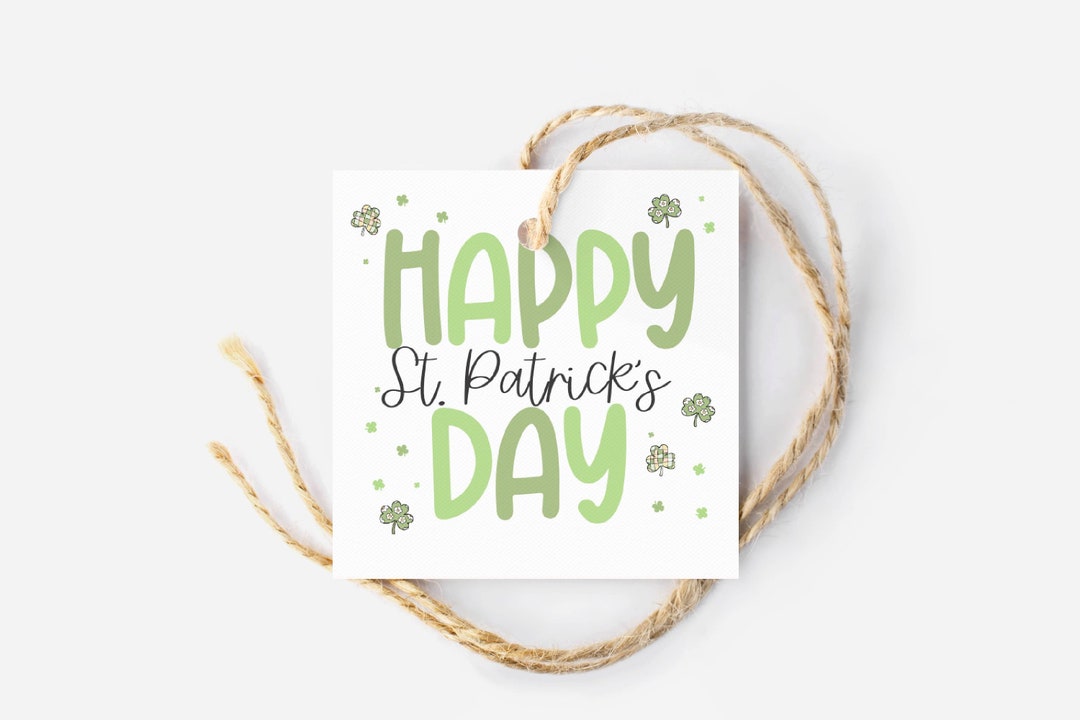 Printable St. Patrick's Teacher Cookie Treat Tag |happy St. Patrick's ...