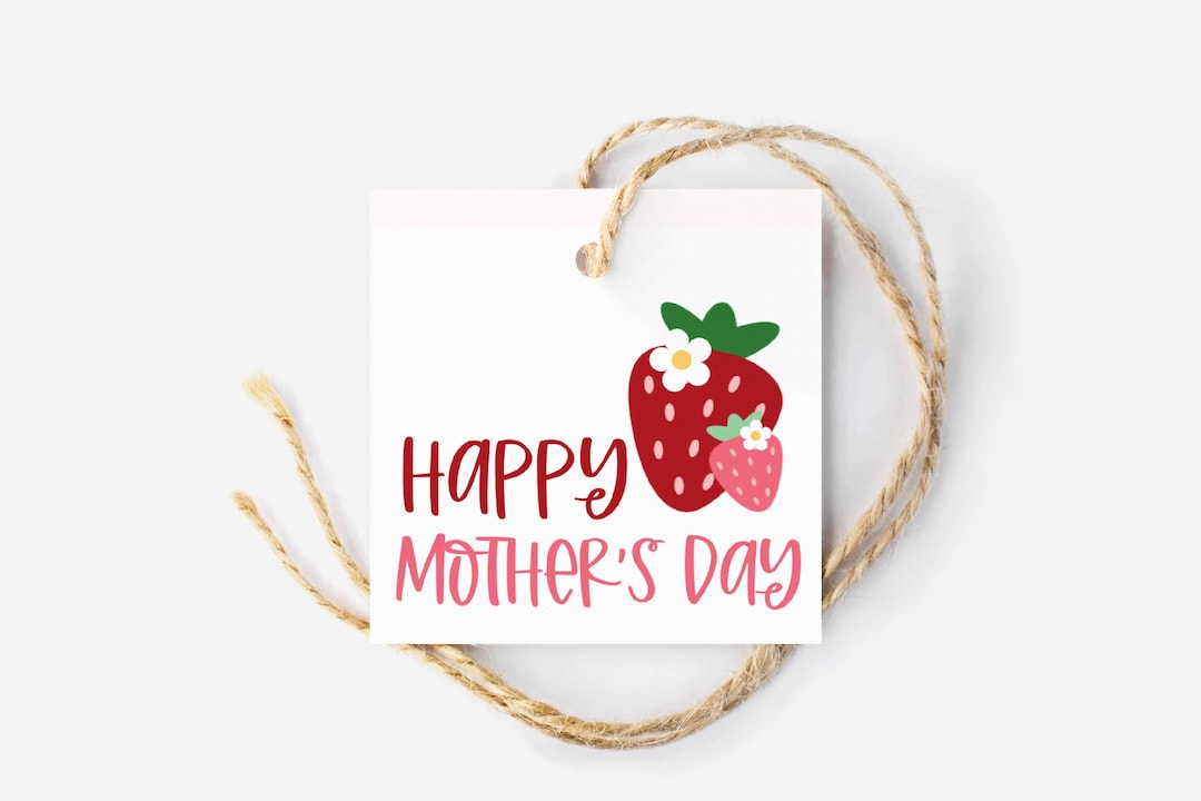 Happy Mother's Day Berry Best MAMA Mothers Day Cookie Tag | Cookie Tag ...