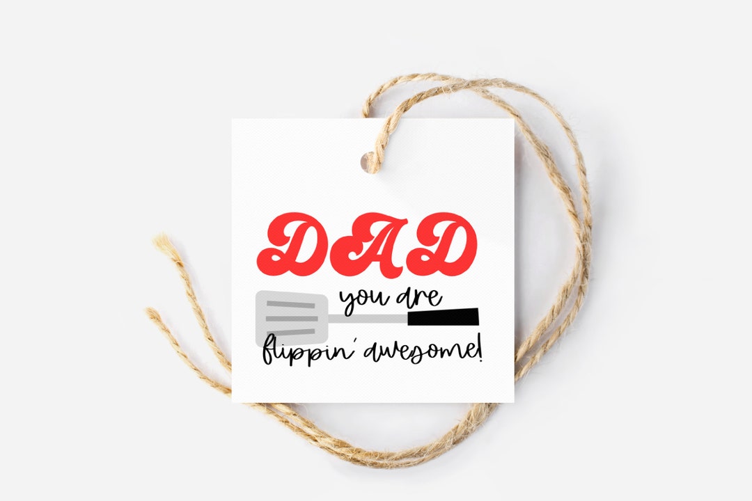 Cooking Tools Father's Day Cookie Tag | Happy Fathers Day Tag | Cookie ...