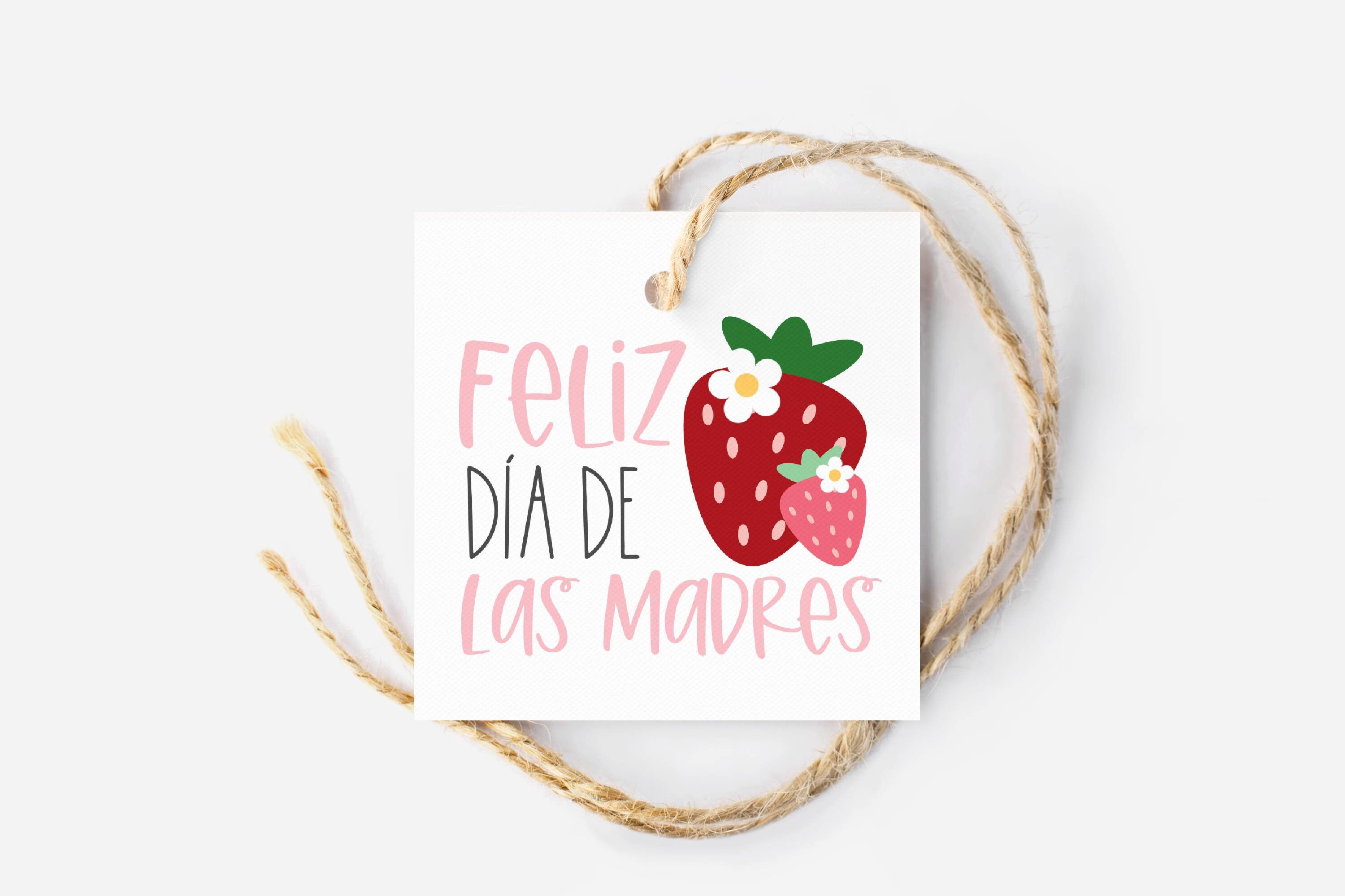 Feliz Día De Las Madres Mothers Day Cookie Tag Spanish Floral Happy ...