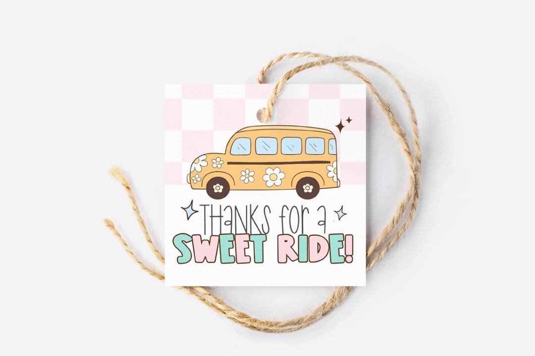 School Bus Driver Appreciaiton Gift | Thanks for a Sweet Ride | Schoo ...