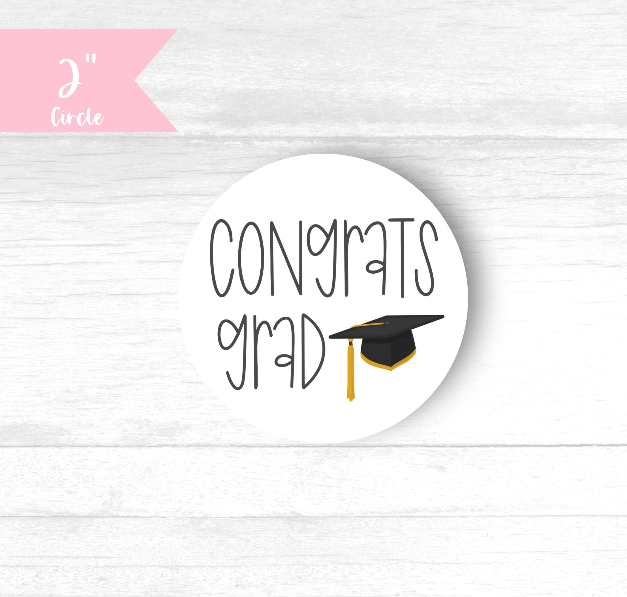 CONGRATS Grad 2024 Collage Graduation Tag High School Grad Gift Tag ...
