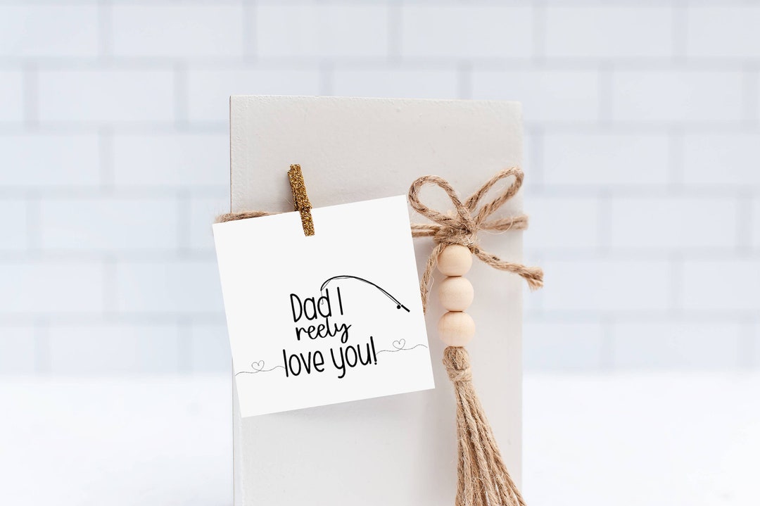 Father's Day Cookie Tag | Happy Fathers Day Tag | Cookie Tag | Fishing ...