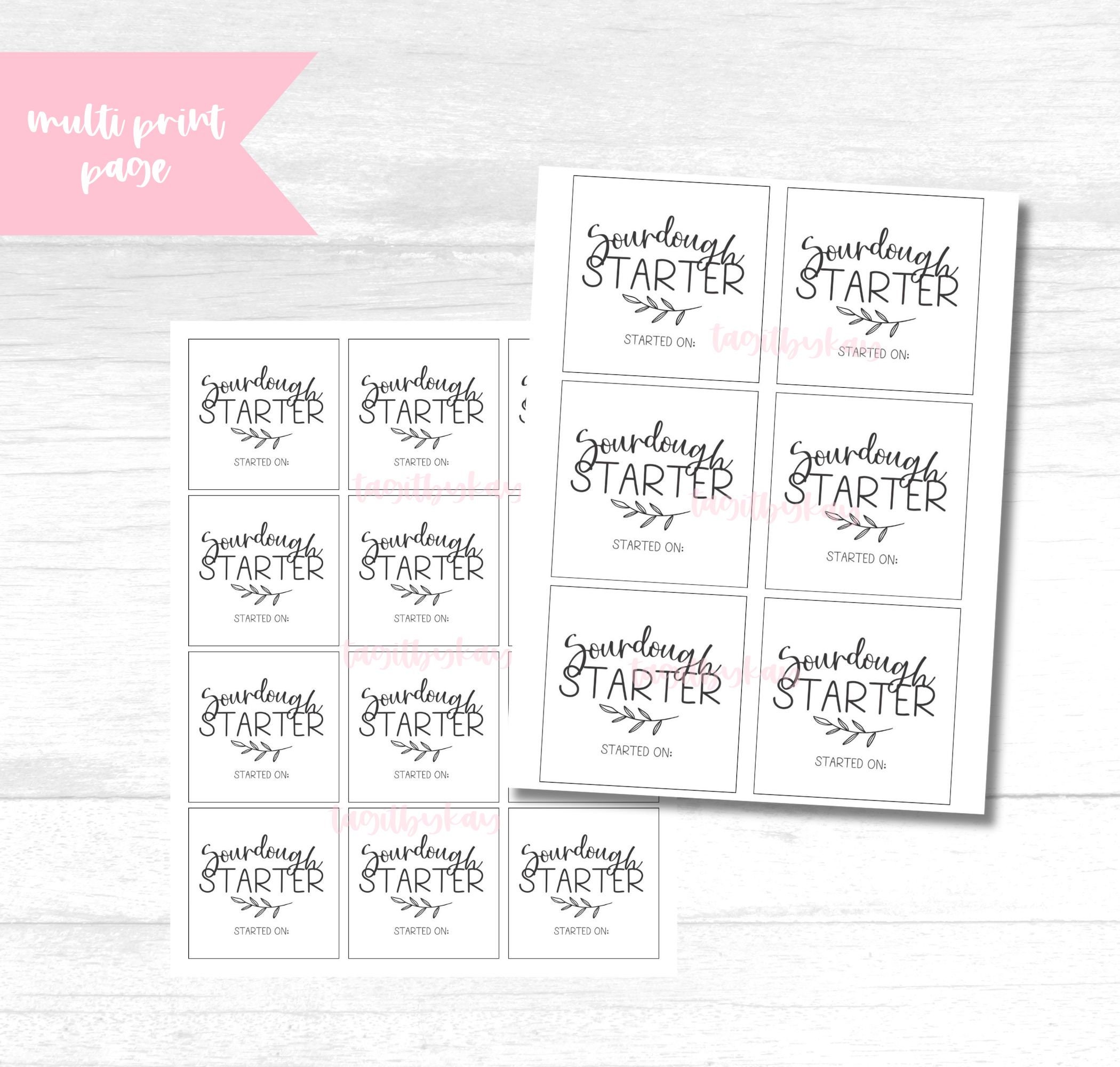 Sourdough Starter Tag Sourdough Bread Tag Bakery Tag Home Bakery Gift ...