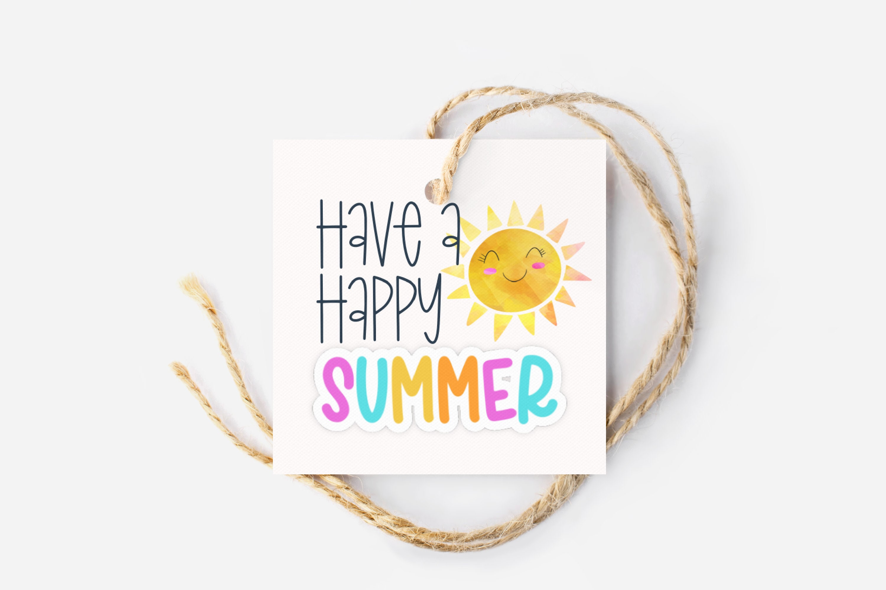 I Hope You Have a Happy Summer Printable Gift Tag | Last Day of School ...