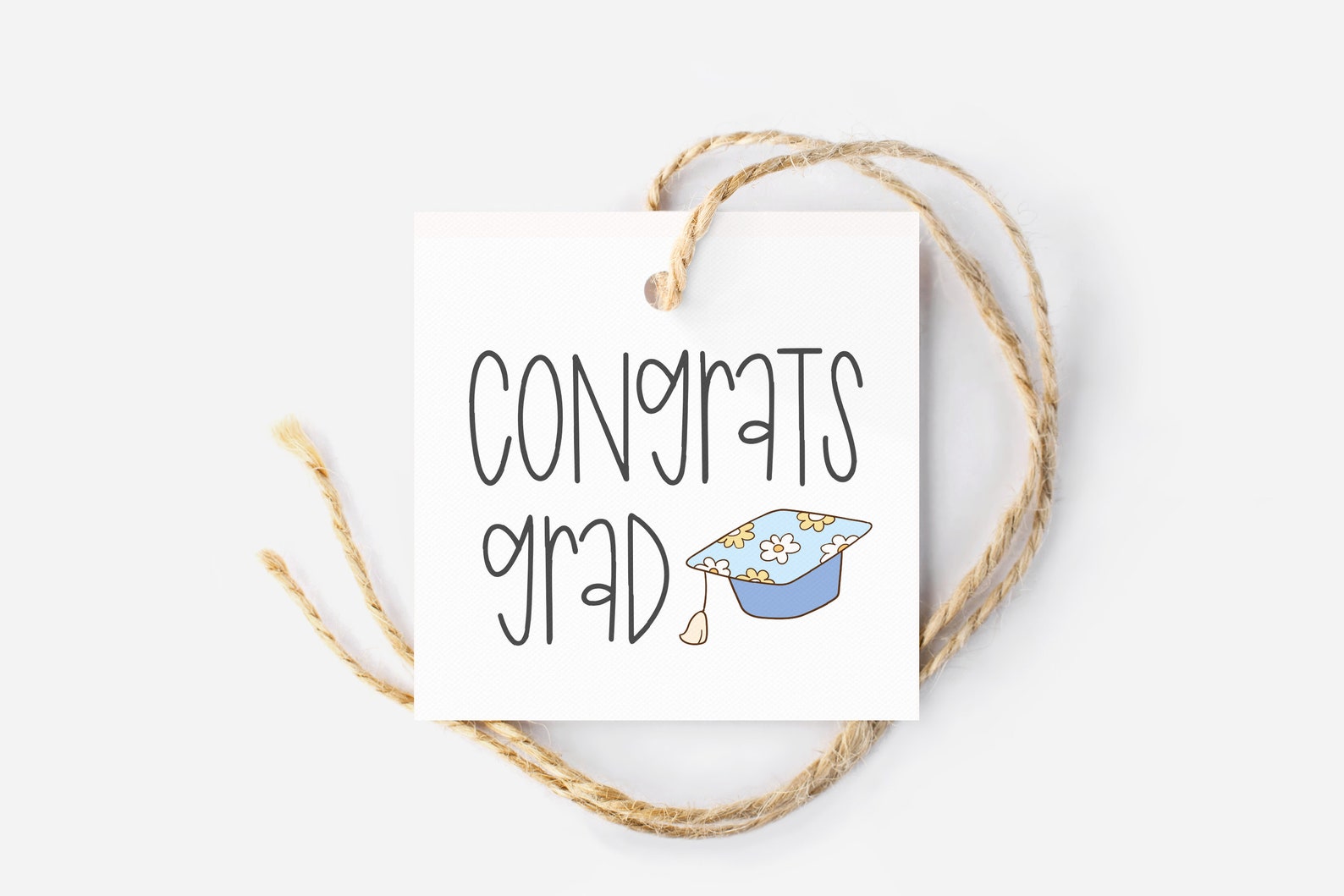 CONGRATS Grad 2024 Preschool Graduation Tag Preschool Grad Gift Tag ...