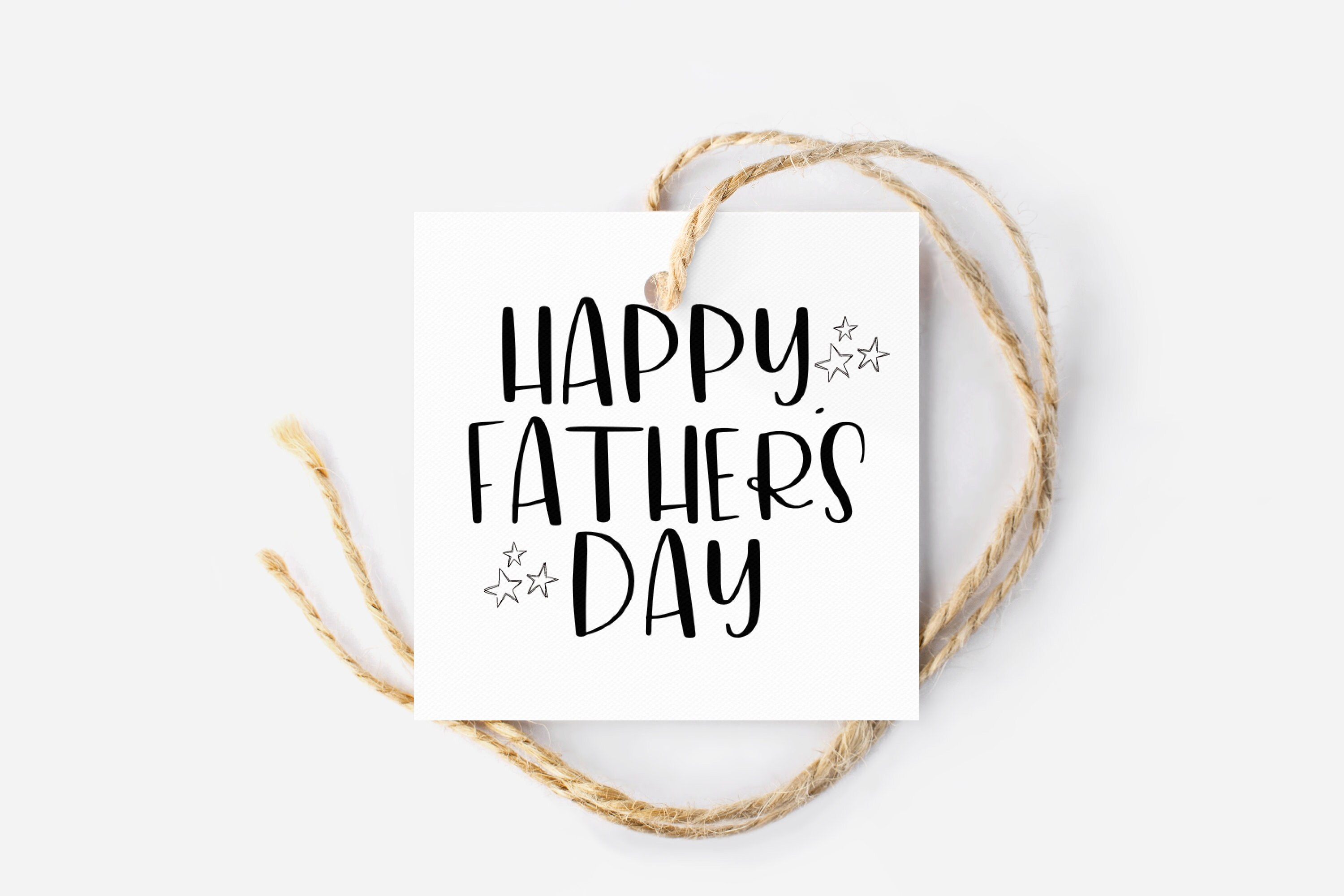 Happy Fathers Day Gift Tag Father's Day Cookie Tag Happy Fathers Day ...