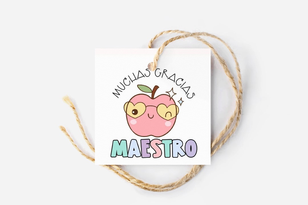 Printable Spanish Teacher Appreciation Week Cookie Treat Tag | Teacher ...