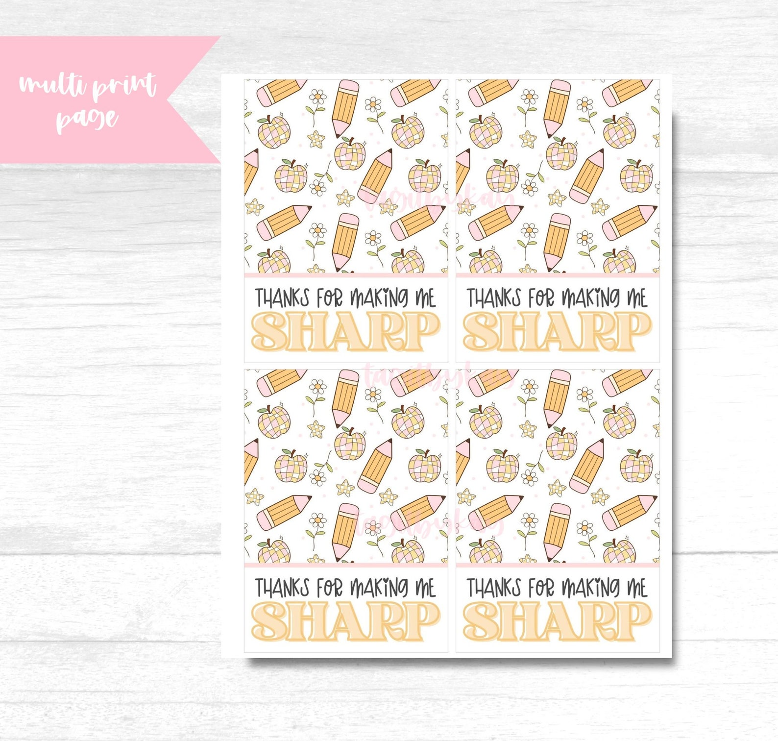 Printable Teacher Appreciation Week Cookie Card | Thanks for Making Me ...