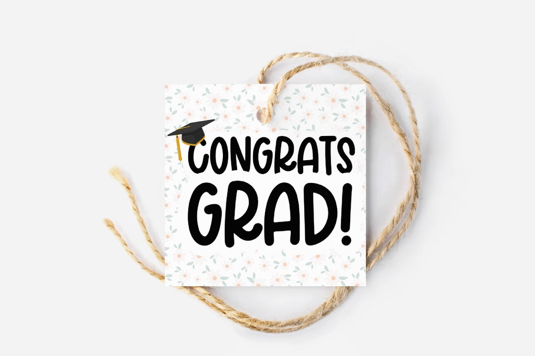 CONGRATS Grad 2024 | Collage Graduation | Floral High School Grad Gift ...