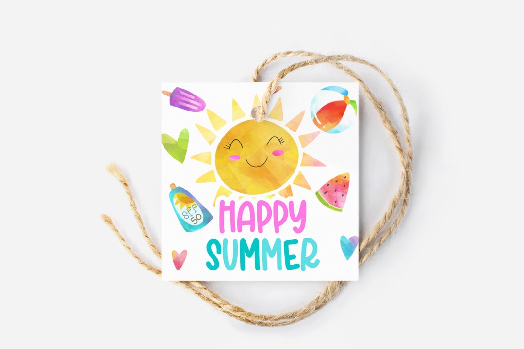 Have a Happy Summer Printable Gift Tag | Last Day of School Tag ...