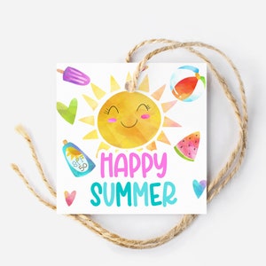 Have a Happy Summer Printable Gift Tag | Last Day of School Tag ...