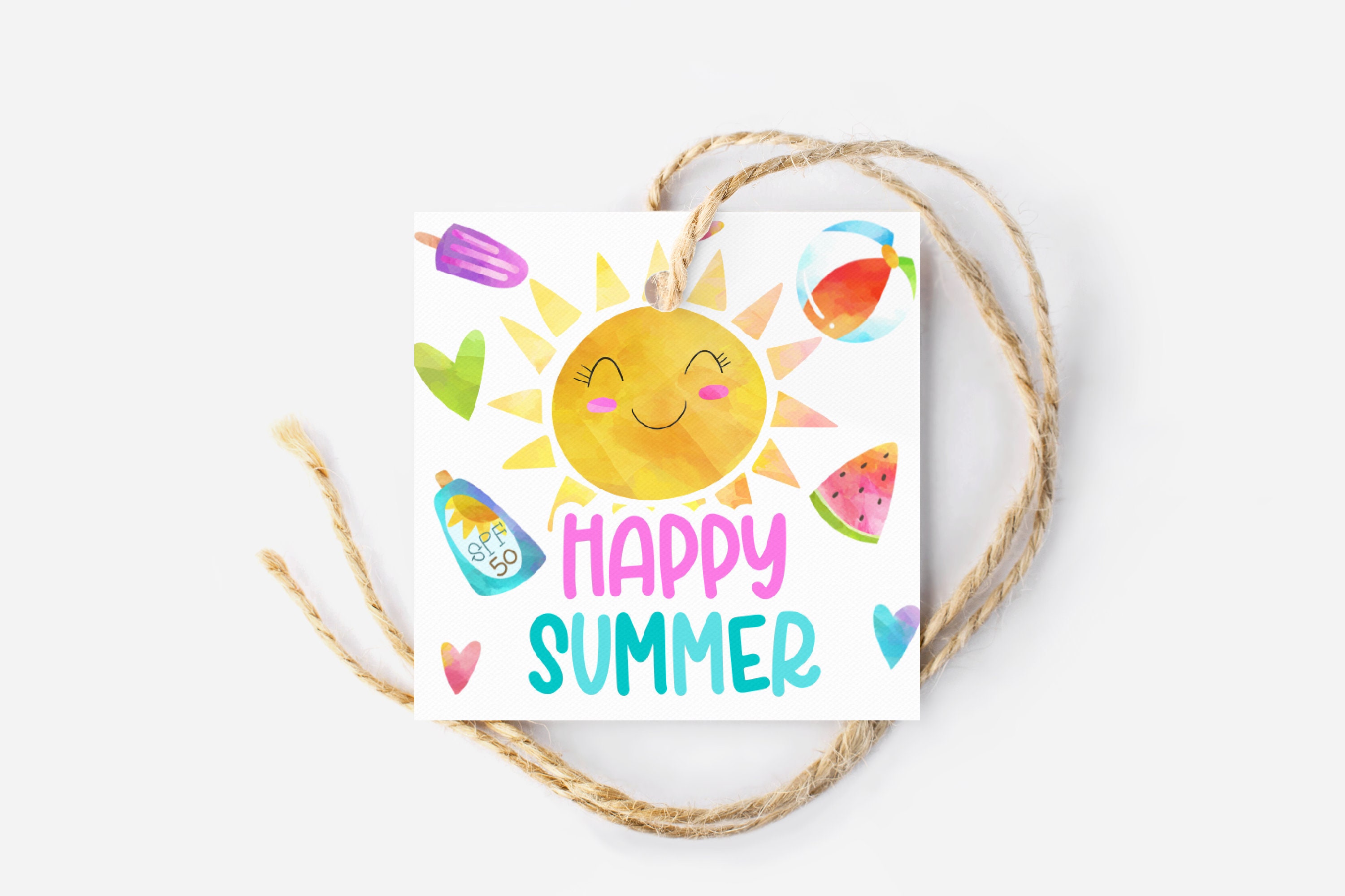 Have a Happy Summer Printable Gift Tag Last Day of School Tag, Teacher ...