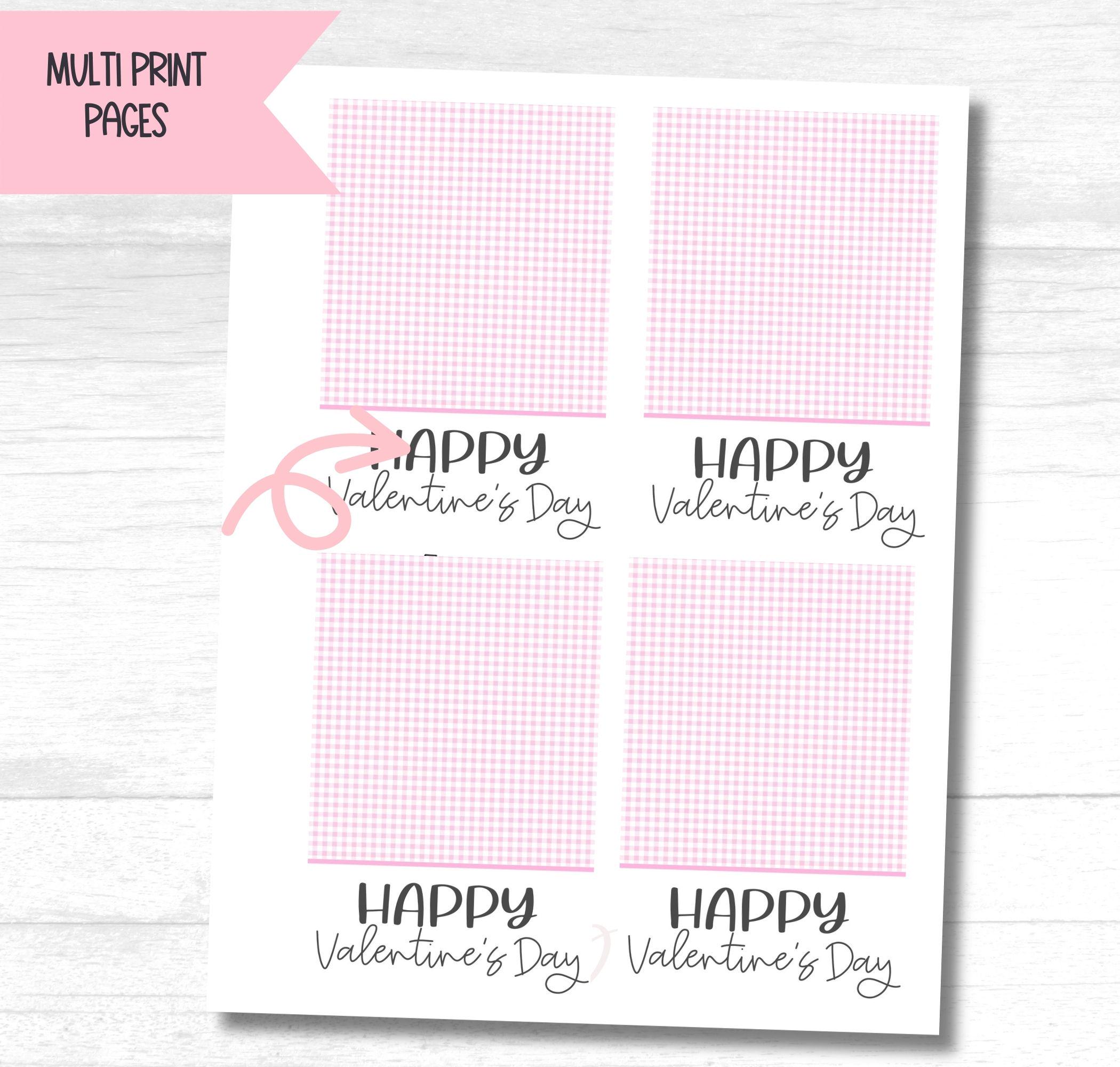 Valentine's Day Printable Mini Cookie Card Set of 3 | Cookie Valentines ...