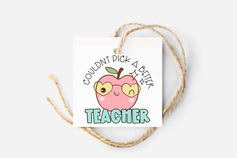 Printable Teacher Appreciation Week Cookie Treat Tag Teacher Treat Gift ...