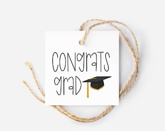 CONGRATS Grad 2024 Preschool Graduation Tag Preschool Grad Gift Tag ...