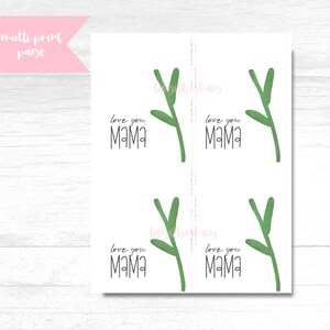Happy Mother's Day Cookie Card | I Love You Mama Mini Cookie Card ...
